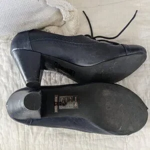 Shoes | Chelsea Crew Maytal Navy Leather Oxford Heels | Poshmark